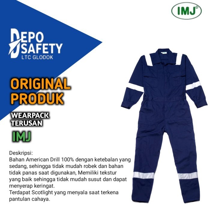 Jual WEARPACK SAFETY TERUSAN IMJ WARNA BIRU DONGKER (NAVY BLUE ...