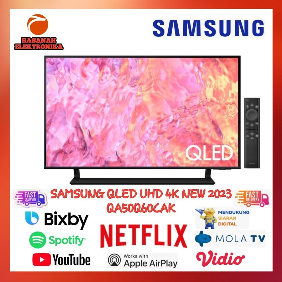 Jual SAMSUNG QA50Q60C QLED UHD 4K SMART TV 50 INCH NEW 2023 | Shopee ...