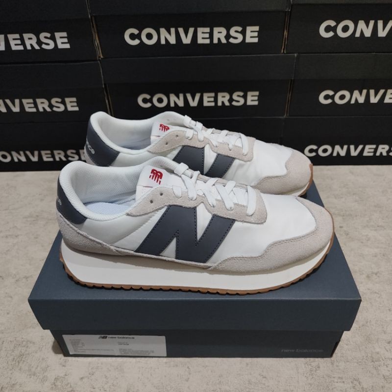 Jual New Balance 237 Men's - White/Grey [MS237CT] | Shopee Indonesia
