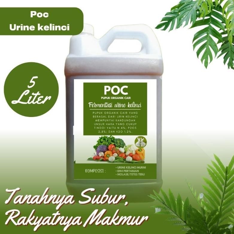 Jual PROMO POC Urine Kelinci Fermentasi Buat Pertanian 5 Liter SRGM ...