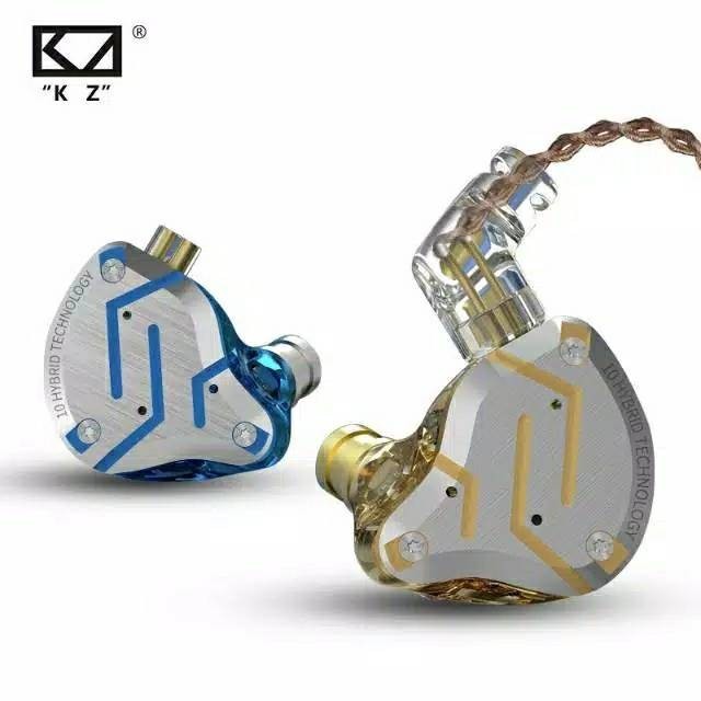 Jual Kz Zs10 Pro With Mic 4Ba+1Dd In Ear Monitor Penta Driver Earphone ...