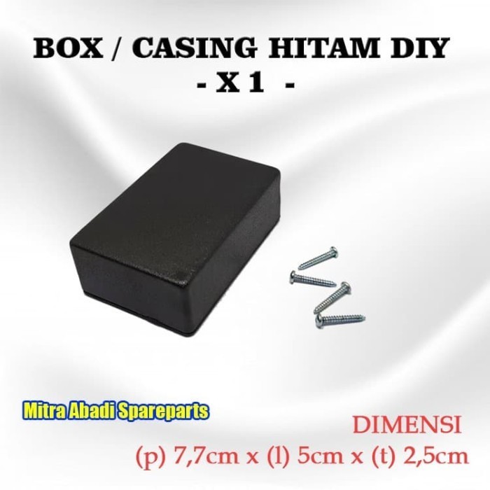 Jual [Box] Kotak / Box Casing Plastik Adaptor Komponen Diy X1 77X50X25 ...