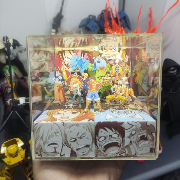 Jual Terbaru!! One Piece Cube Diorama Luffy Zoro Sanji Nami Usopp ...