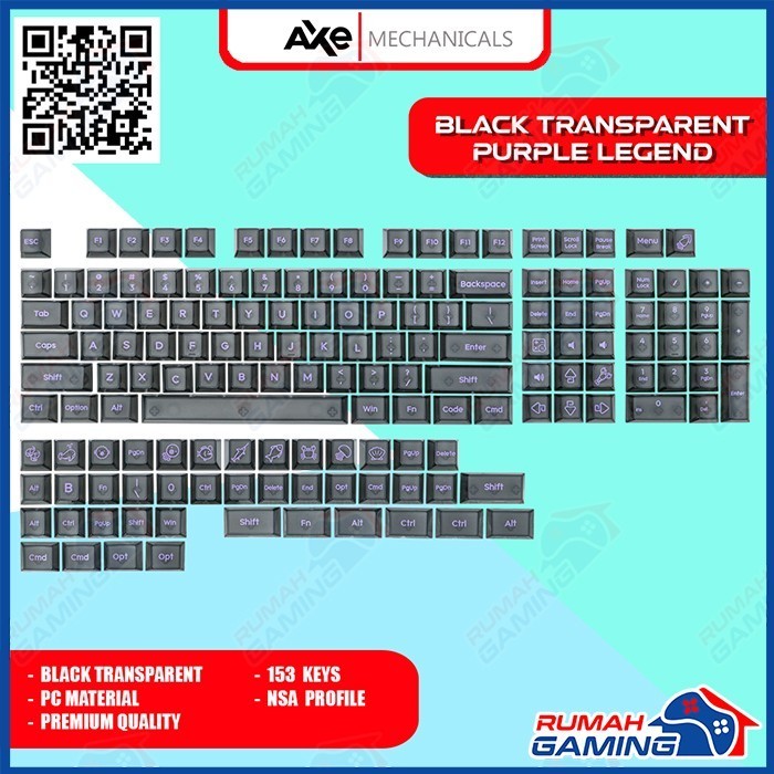 Jual Keycap - Keycaps - Nsa - Transparent - Pc - Rgb - See Through ...