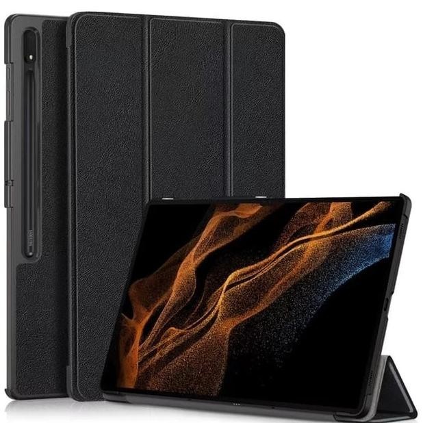 Jual Flip Leather Case For Samsung Tab S8 S9 Fe Plus 5G Book Cover ...