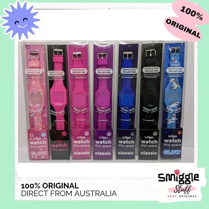 Jual Original Smiggle Watch This Space Glow In The Dark / Jam Tangan ...