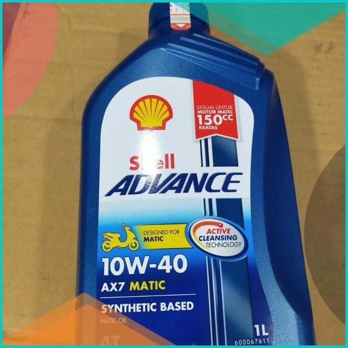 Jual oli shell ax7 matic 1 liter nmax aerox lexi pcx adv sae 10w 40 ...