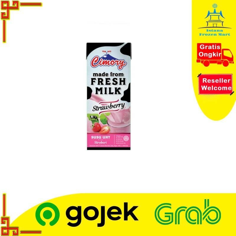 Jual UHT Fresh Milk CIMORY Strawberry 250 ML | Shopee Indonesia