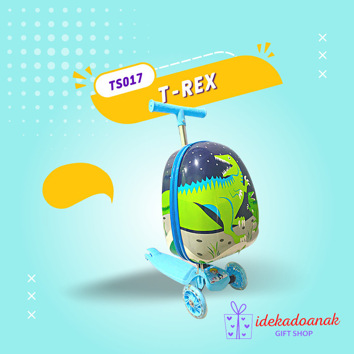 Jual Baru!!! Skuter Koper Troli Anak Laki Karakter Kids Trolley Scooter ...