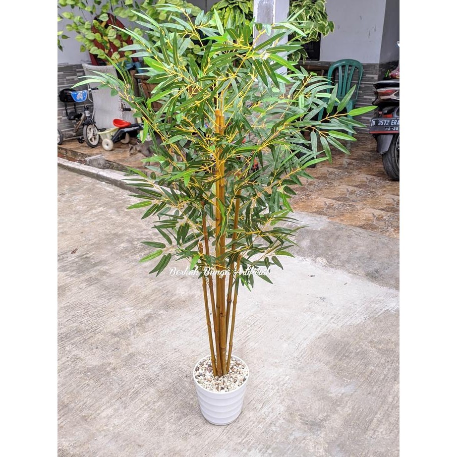 Jual Pohon Bambu Artificial 1.5M Bambu Hias plastik pohon sudut bambu ...