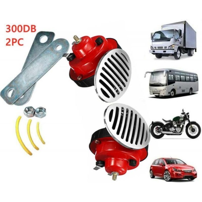Jual Klakson Mobil Truk Model Siput 300Db Snail Loud Horn 12V 2 Pcs ...