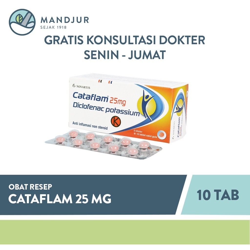 Jual Cataflam 25 Mg 10 Tablet | Shopee Indonesia