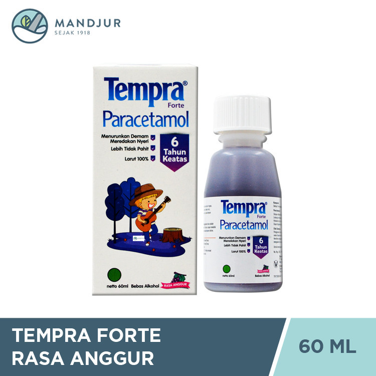 Jual Tempra Forte Grape 60 mL - Obat Demam dan Pereda Nyeri Anak ...