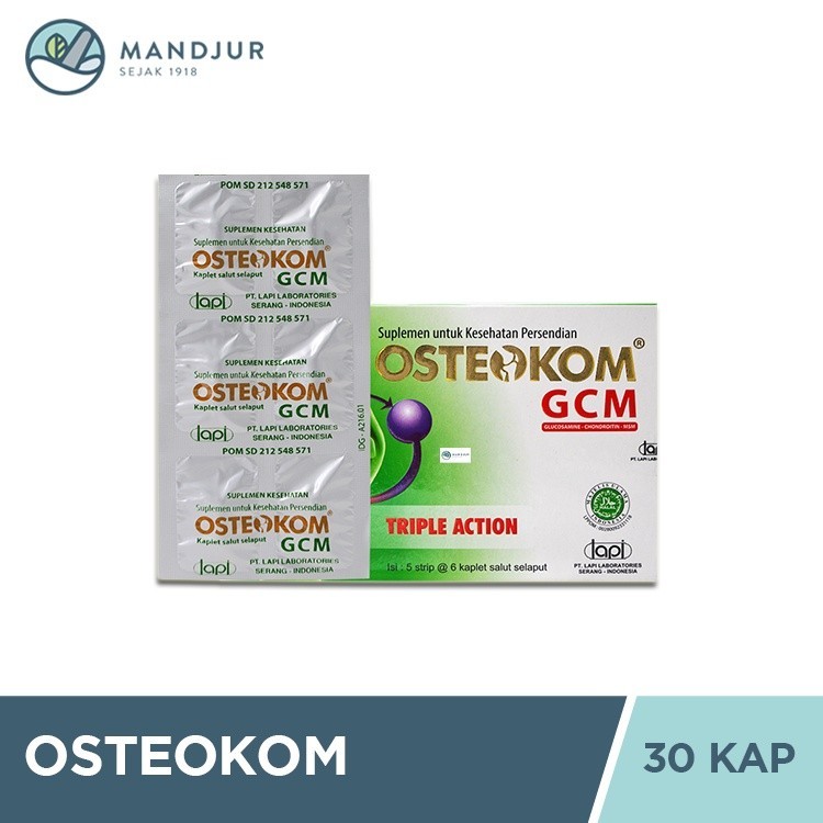 Jual Osteokom 30 Kaplet - Suplemen Kesehatan Tulang dan Sendi | Shopee ...