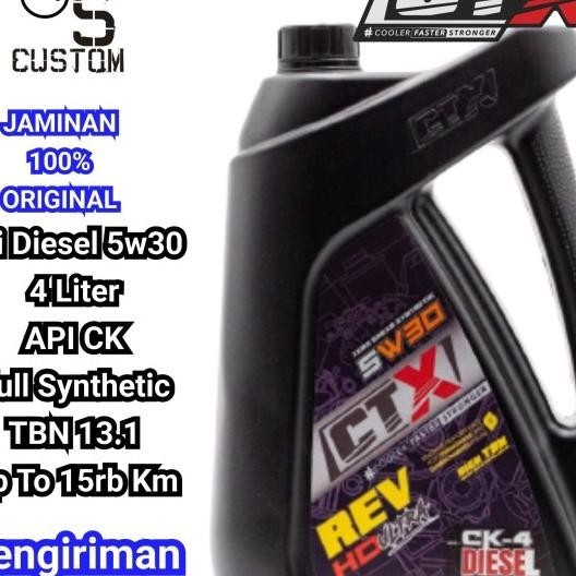 Jual Oli Diesel CTX Rev HD 5w30 4 Liter Full Synthetic Proses Cepat ...