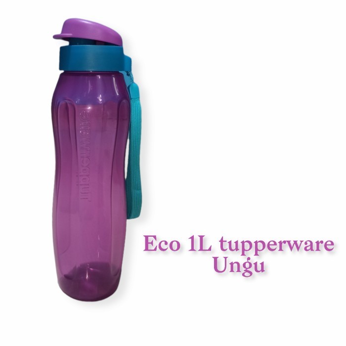 Jual Botol Air Minum Eco 1Liter Tupperware Warna Fanta Dan Hitam 2Pcs ...