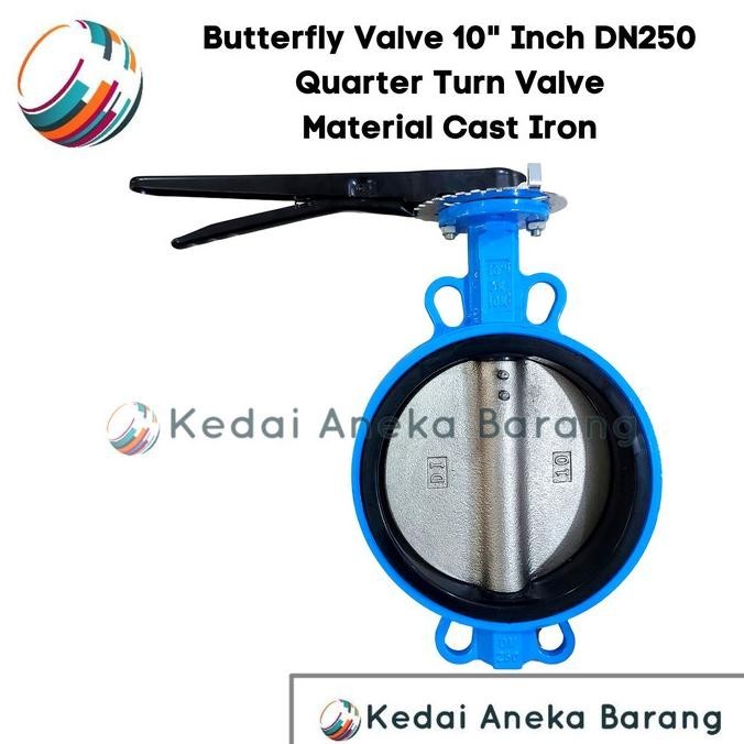 Jual Butterfly Valve Cast Iron Lever Handle 10 10" Inch Inchi DN250 | Shopee Indonesia