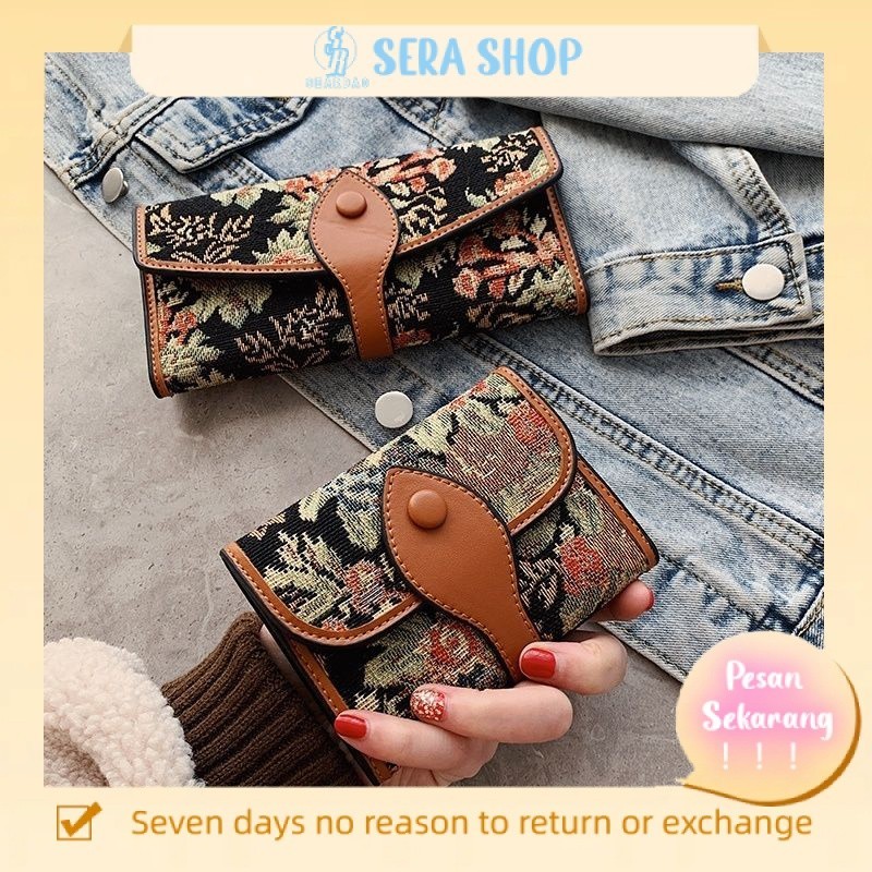 Jual dompet vintage dompet rumah warna wanita dompet wanita coklat ...
