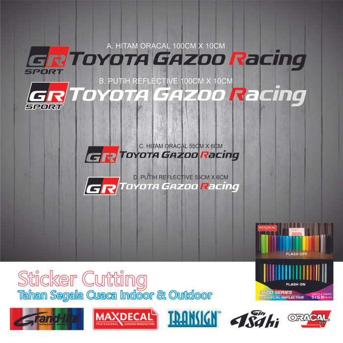Jual Cutting Sticker Toyota GR Gazoo Racing Kaca | Shopee Indonesia