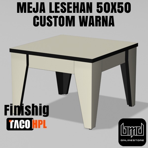 Jual MEJA MULTIFUNGSI FINISHING HPL UKURAN 50X50 CM - BISA CUSTOM WARNA ...