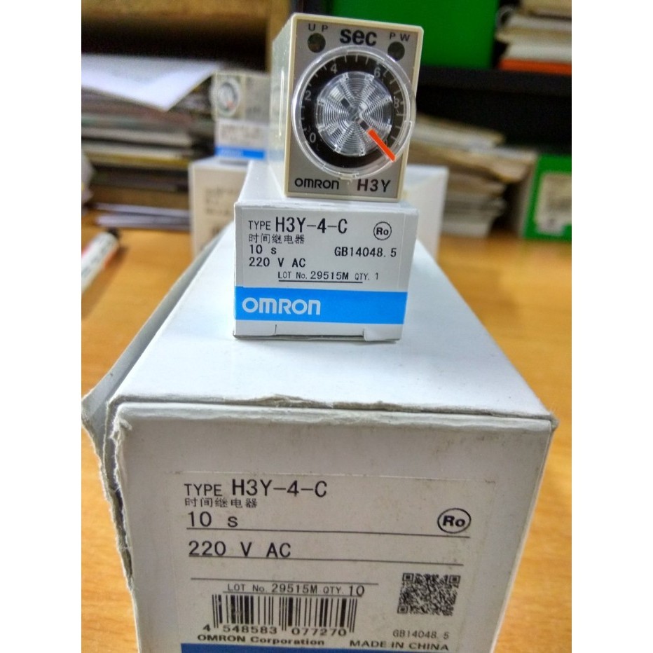 Jual Timer H3Y - 4 C 10 sec AC 220V Omron Original | Shopee Indonesia