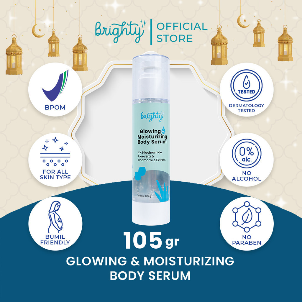 Jual Brighty Glowing & Moisturizing Body Serum Pencerah Badan No.1 Di ...