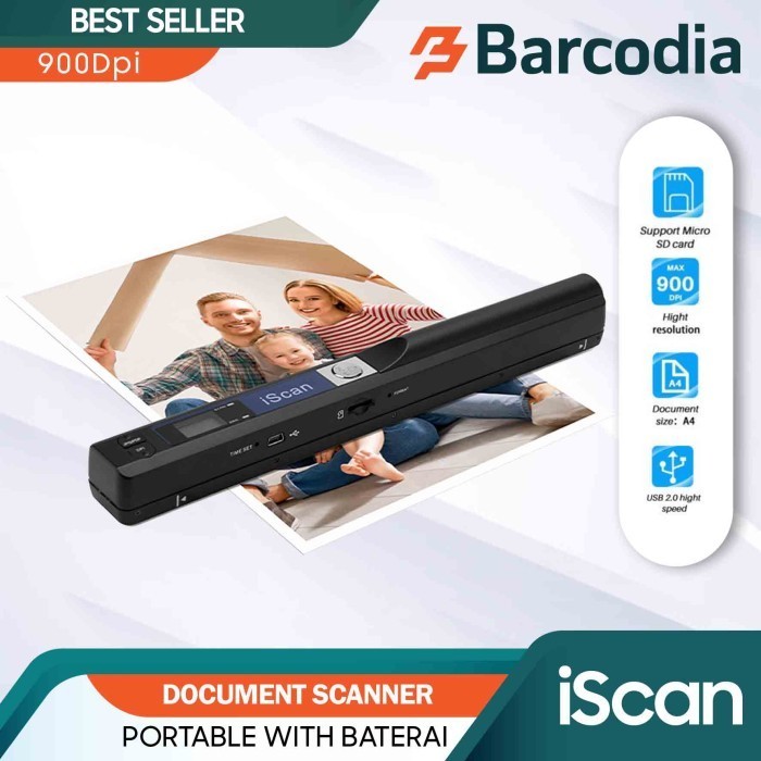 Jual Scanner Portable Iscan Handy Scanner Resolusi 900Dpi With Crosd ...