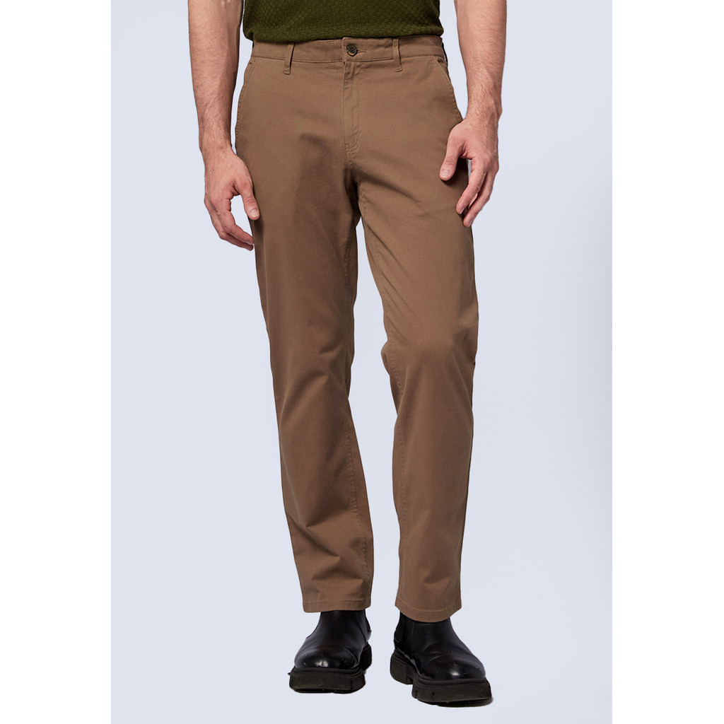 Jual WOOD Slim Fit Ankle Chinos Pants 2-OPIBSC524O052 Taupe | Shopee ...