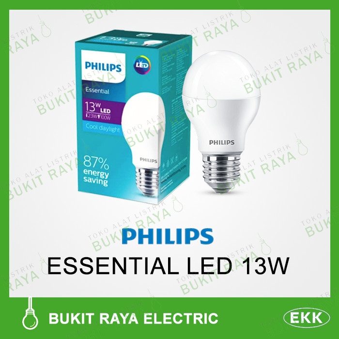 Jual Philips LED Essential 13W Putih Cool Daylight CDL LED Ess E27 | Shopee Indonesia