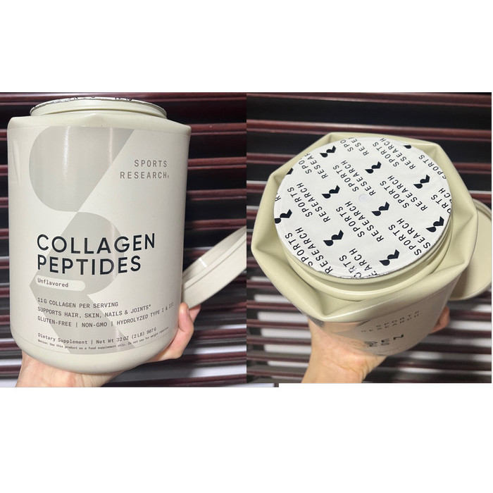 Jual Sports Research Hydrolyzed Collagen Peptides 32 oz 907 gram 2 lbs ...