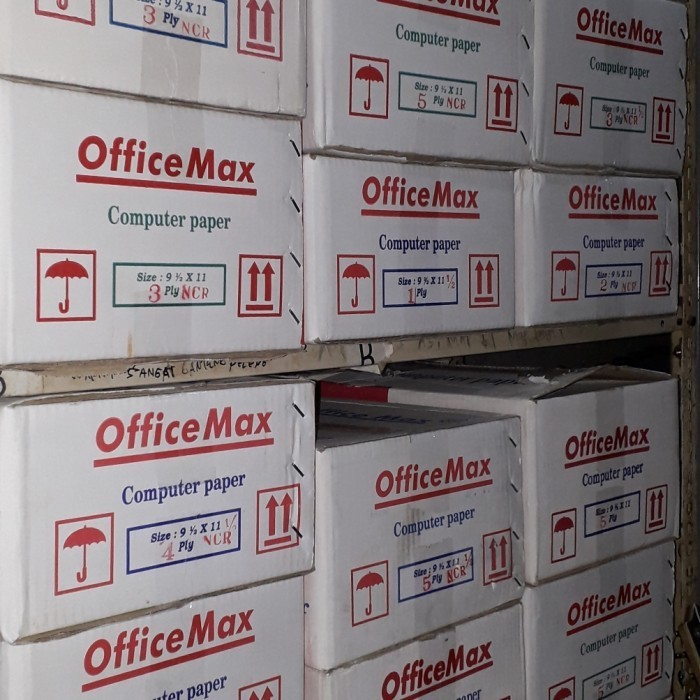 Jual Kertas Continuous Form Office Max 4 Ply Ncr/ 4 Ply Bagi 2 | Shopee ...