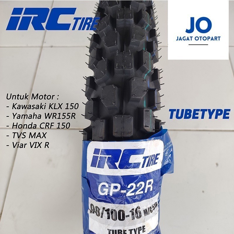 Jual JAGAT Ban motor semi trail IRC GP22 90 100 16 tubetype GP 22 ...