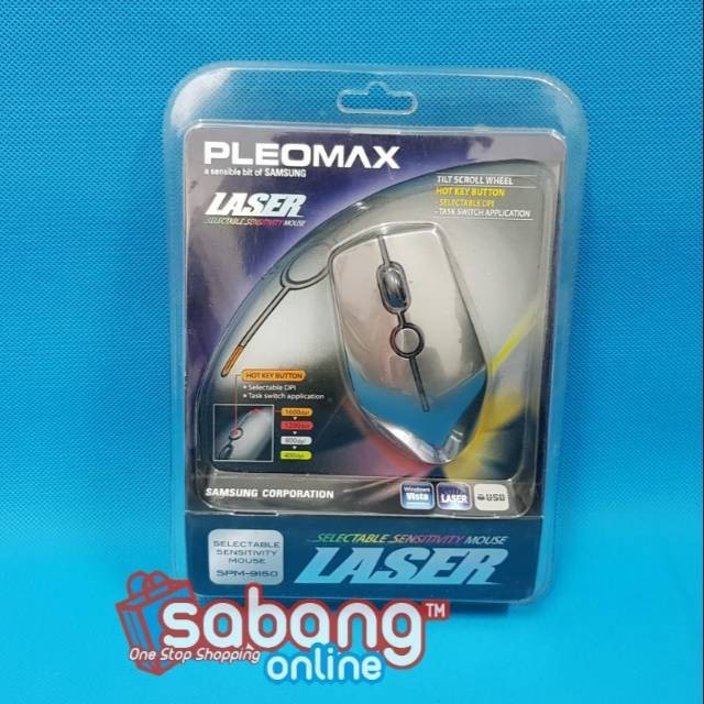 Jual MOUSE PLEOMAX LASER SPM-9150 | Shopee Indonesia