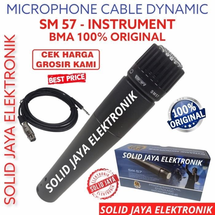 Jual MIC MICROPHONE INSTRUMENT BMA SM 57 KABEL DYNAMIC MIK SM57 SM-57 ASLI | Shopee Indonesia