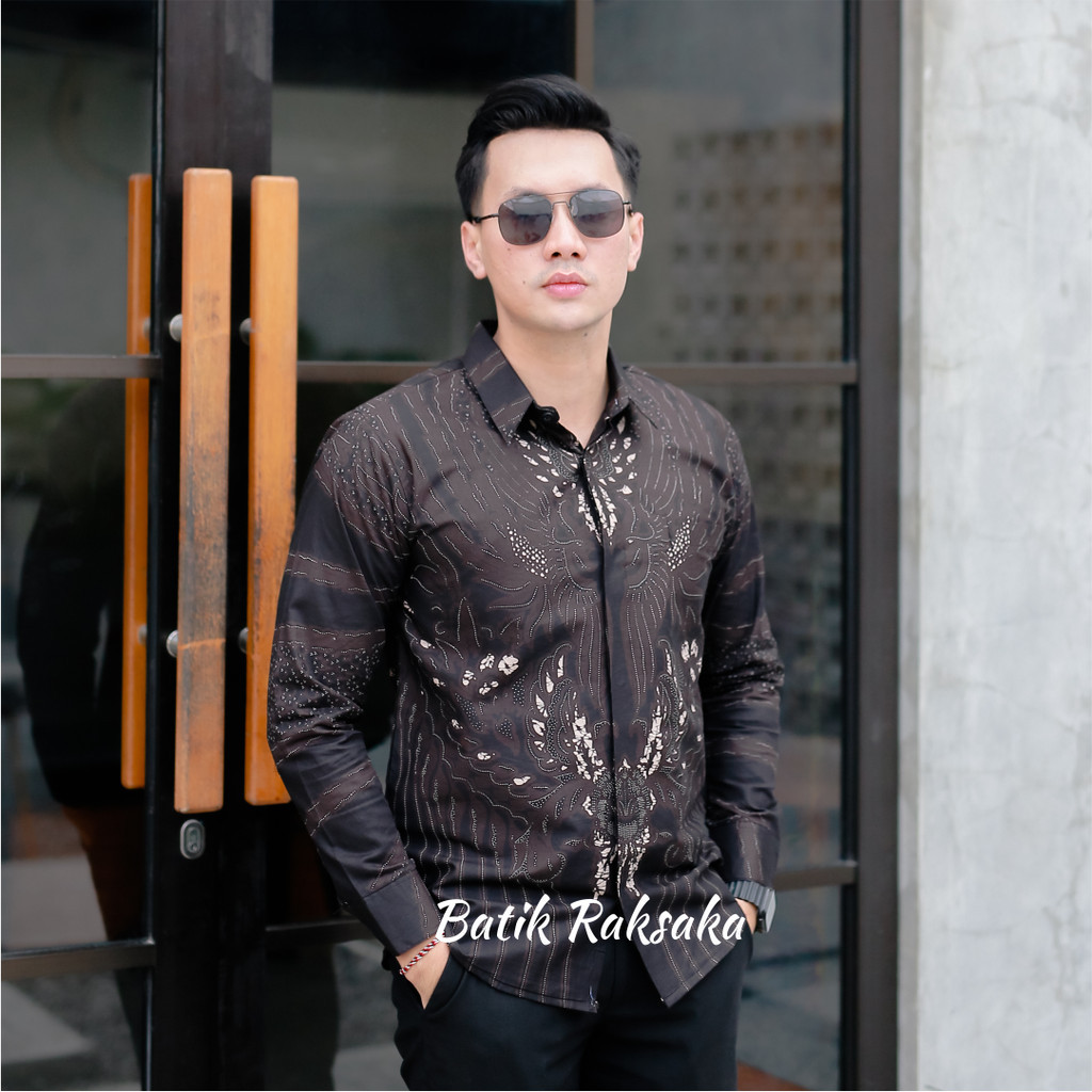 Jual Kemeja Batik Pria Cowok Slimfit Premium Motif SULTAN Full Furing ...
