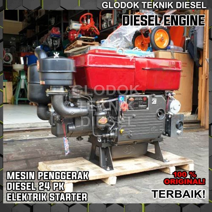 Jual READY Mesin Engine Diesel 24 PK HP Elektrik Starter 1115 Penggerak Solar ORI | Shopee Indonesia