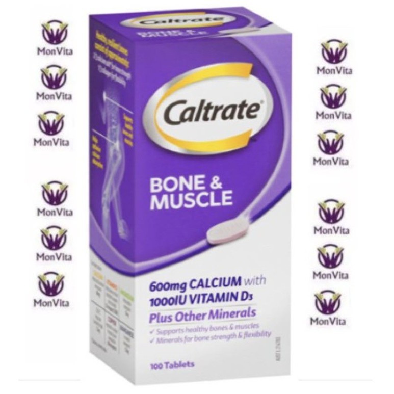 Jual Caltrate Bone & Muscle Health Plus Once A Day 1000 Iu 100 Tablet ...
