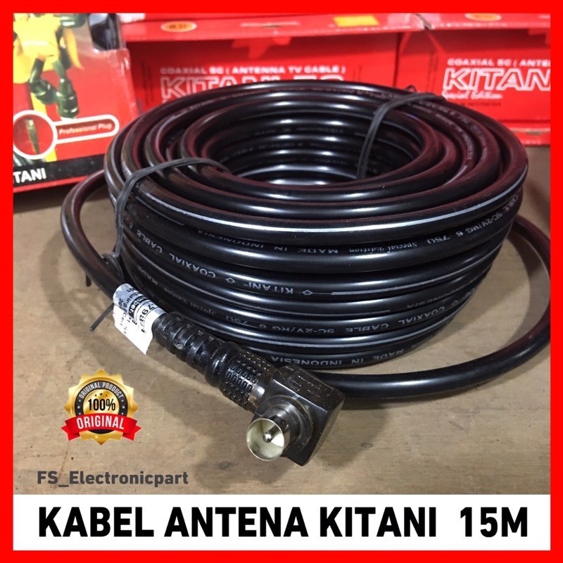 Jual Kabel Antena Kitani 15 meter plus jack L original | Shopee Indonesia