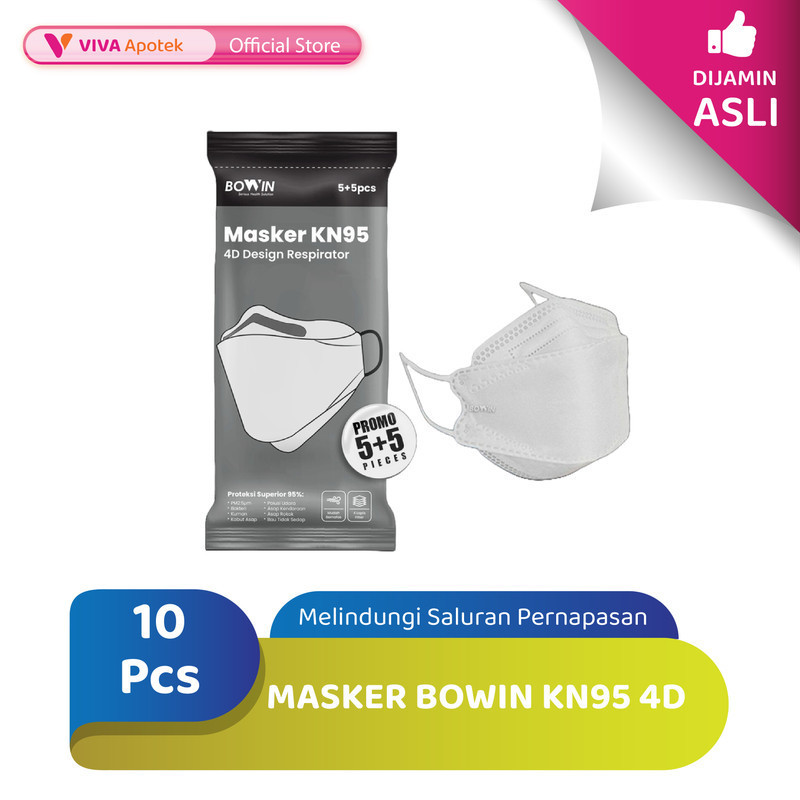 Jual Masker Bowin KN95 4D Pack (5 +5 Pcs) | Shopee Indonesia