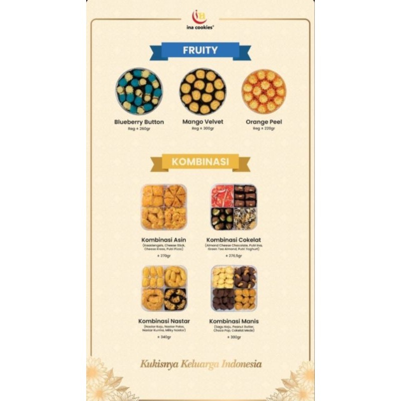 Jual INA COOKIES KUE KERING LEBARAN KEMASAN REGULER TOPLES ULIR JAR ...