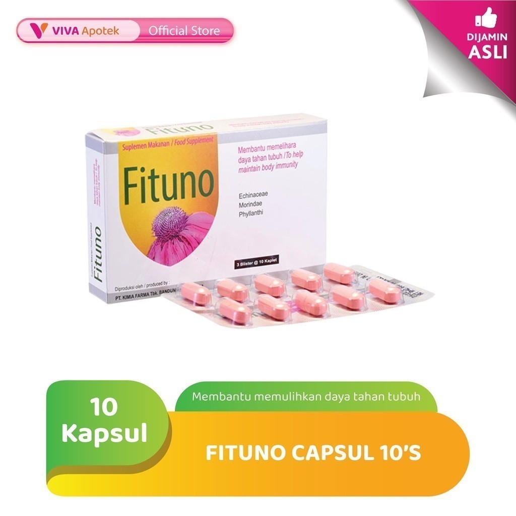 Jual Fituno untuk Memelihara Daya Tahan Tubuh (10 Kaplet) | Shopee ...