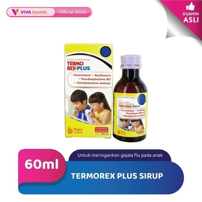 Jual Termorex Plus Sirup Membantu Meringankan Gejal Flu dan Demam (60 ...