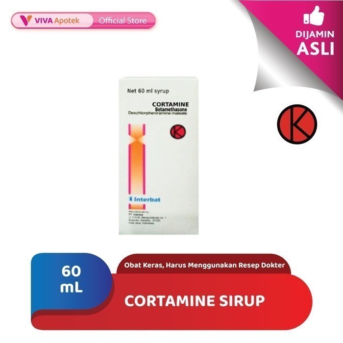 Jual Cortamine Sirup / Alergi / Radang (60 ml) | Shopee Indonesia