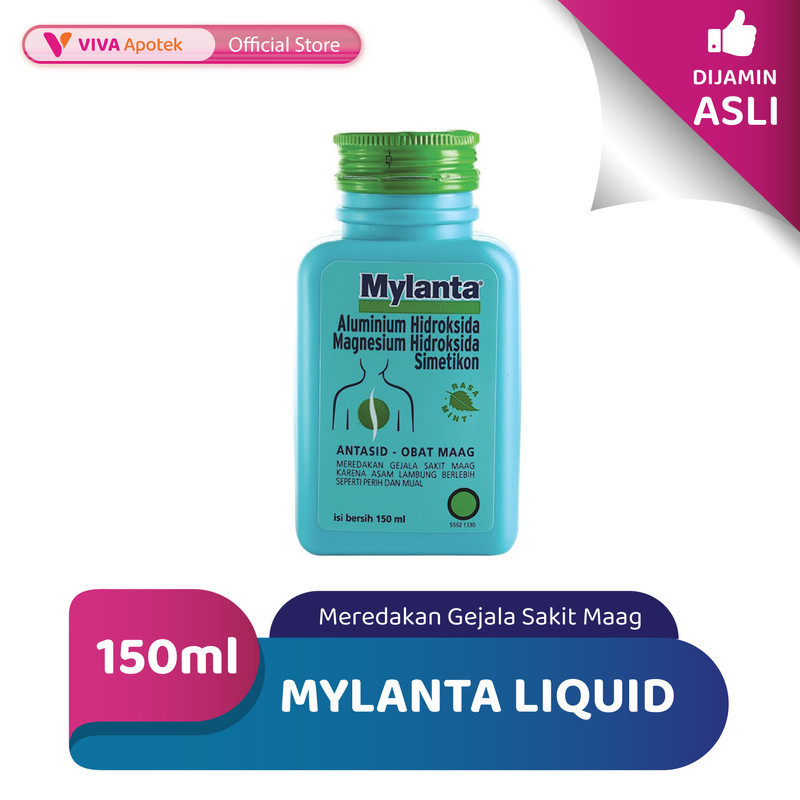 Jual Mylanta Liquid untuk Meredakan Gejala Sakit Maag (150 ml) | Shopee ...
