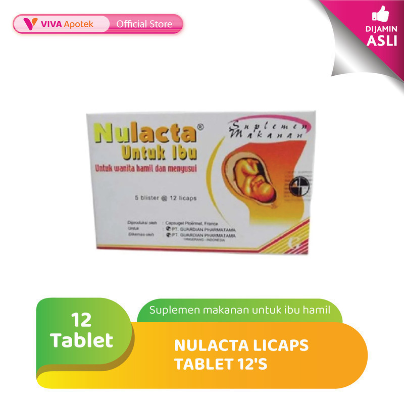 Jual Nulacta untuk Suplemen Wanita Hamil dan Menyusui (12 Kapsul ...