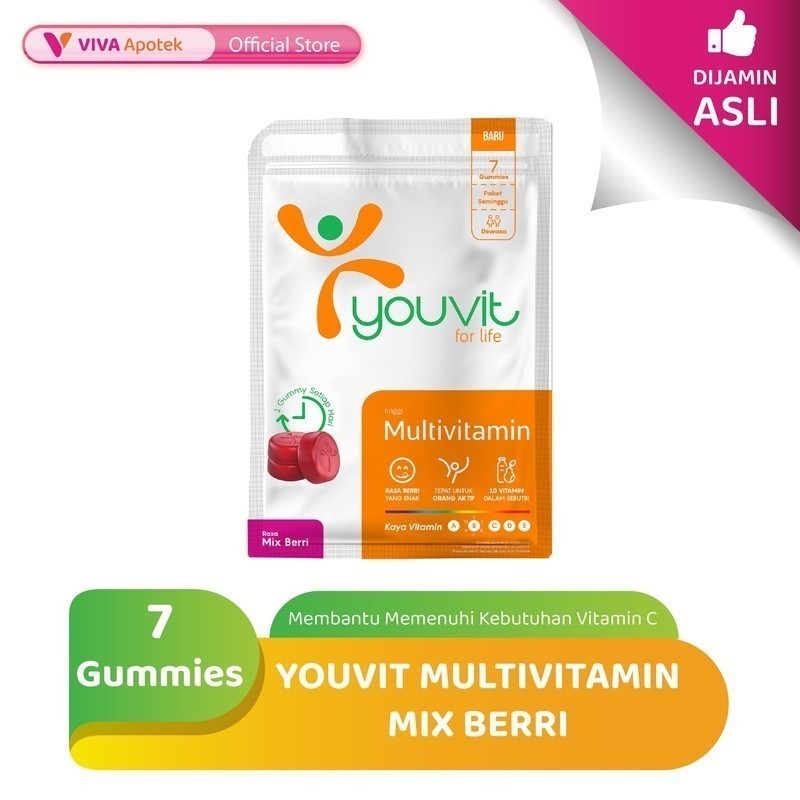 Jual Youvit Multivitamin Mix Berri untuk Menjaga Imunitas Tubuh (1 ...