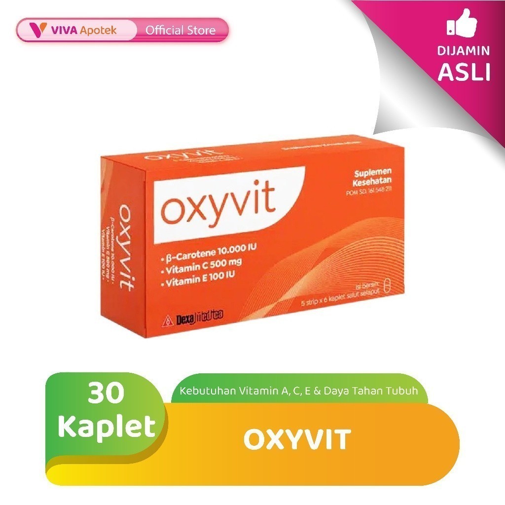 Jual Oxyvit untuk Kebutuhan Vitamin A, C, E & Daya Tahan Tubuh (30 ...