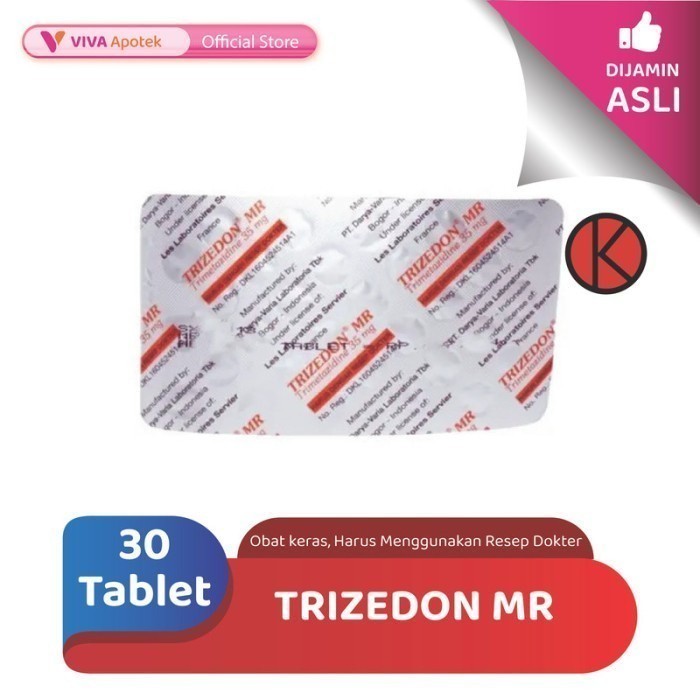 Jual Trizedon MR / Trimetazide / Nyeri Dada / Angina Pektoris (30 ...