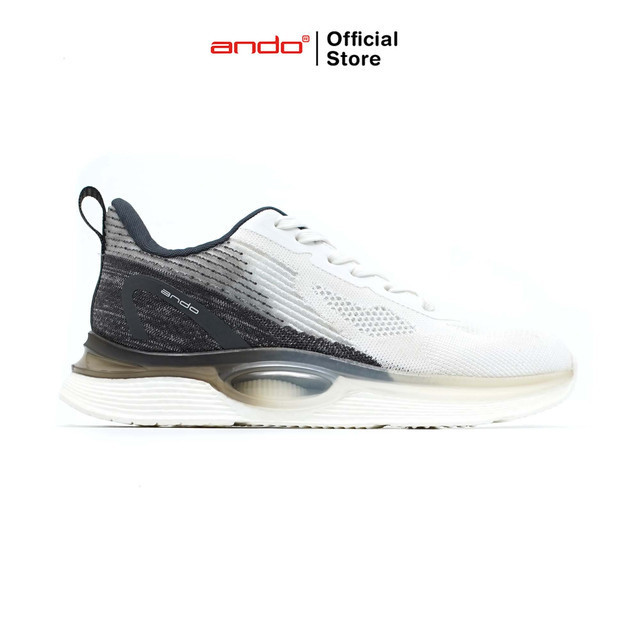 Jual Ando Official Sepatu Sneakers G-Class Pria Dewasa - Putih/Abu Abu ...