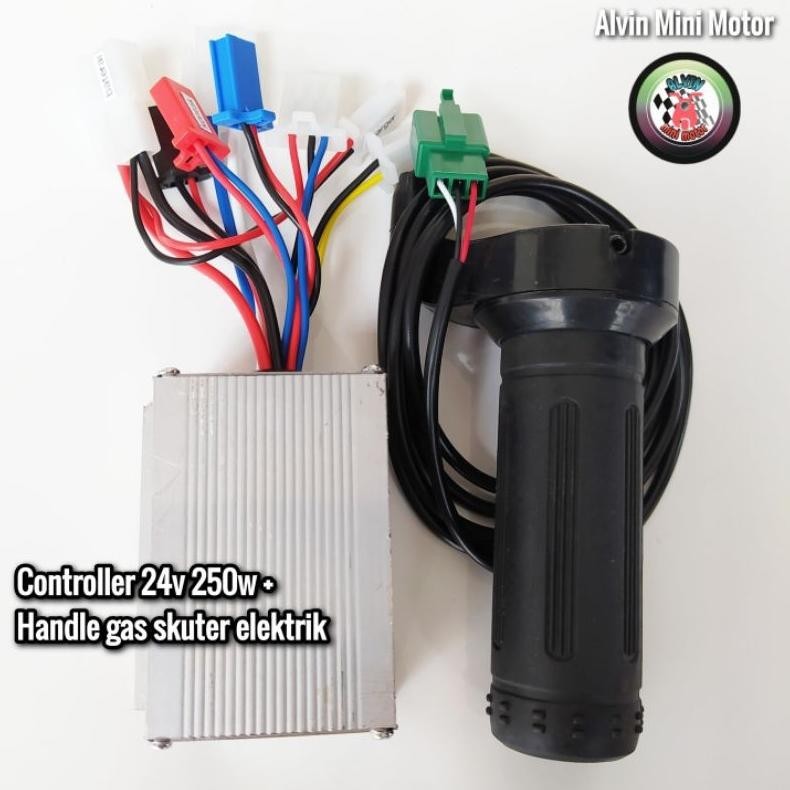 Jual SALE paket controller 24v 250w + handle gas universal skuter ...